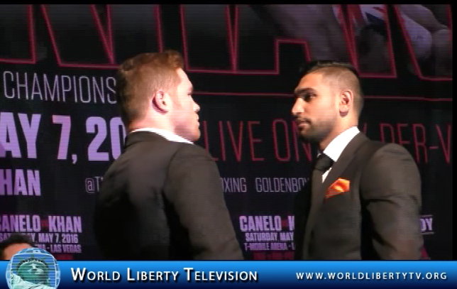 Canelo vs Khan World Middleweight Boxing Championship NY Press ...