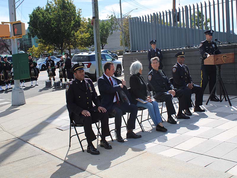 Street Naming for NYPD Officer Timothy Motto at 28th Ave & Ulmer St ...