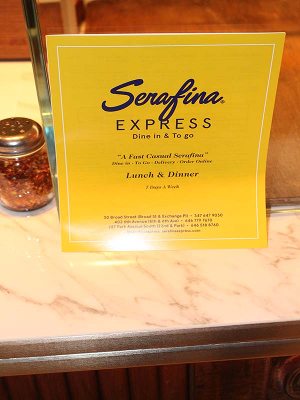 Serafina Express Grand Opening and Ribbon Cutting Sept 13-NYC 2022