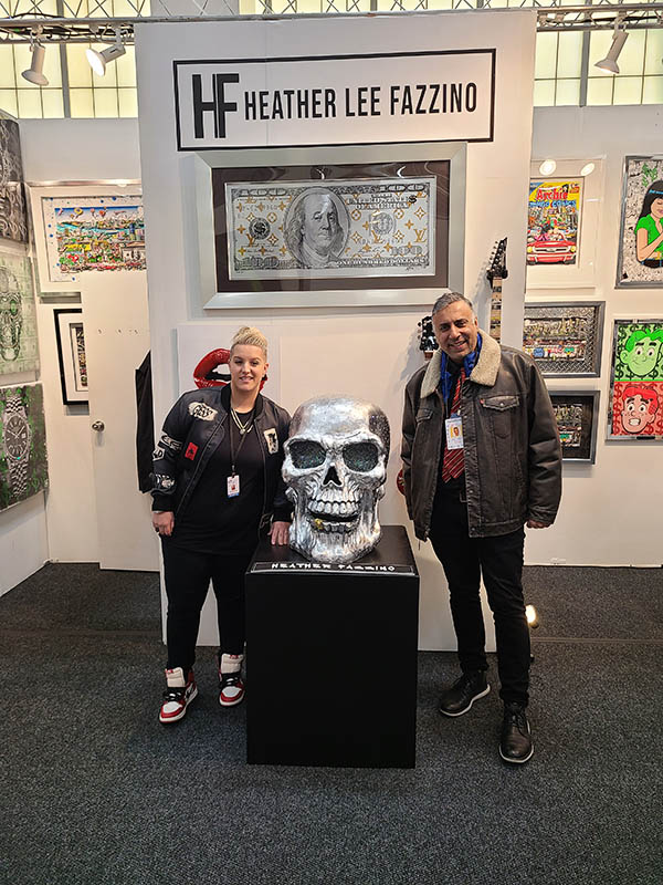 Dr Abbey with Heather Lee Fazzino Artist
