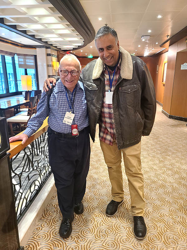 Dr Abbey with Frank Bamberger Oldest attendee at Age 94