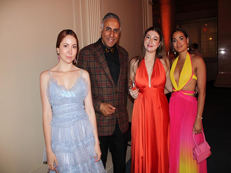 L-R dr Abbey with Brazilian designer and project runway alum, Layana ...