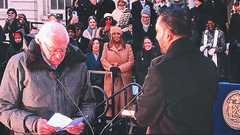 112th NYC Mayor Zohran Mamdani 1st Muslim inaugurated at City Hall NYC ...